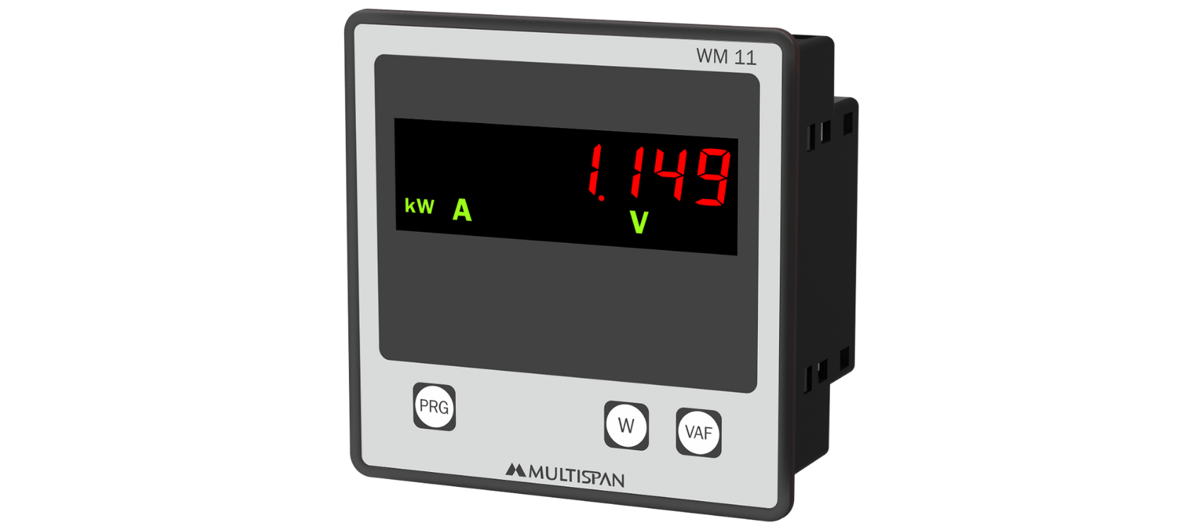 Digital 1 phase AC Panel Meter | Power and Energy Meter | Multispan