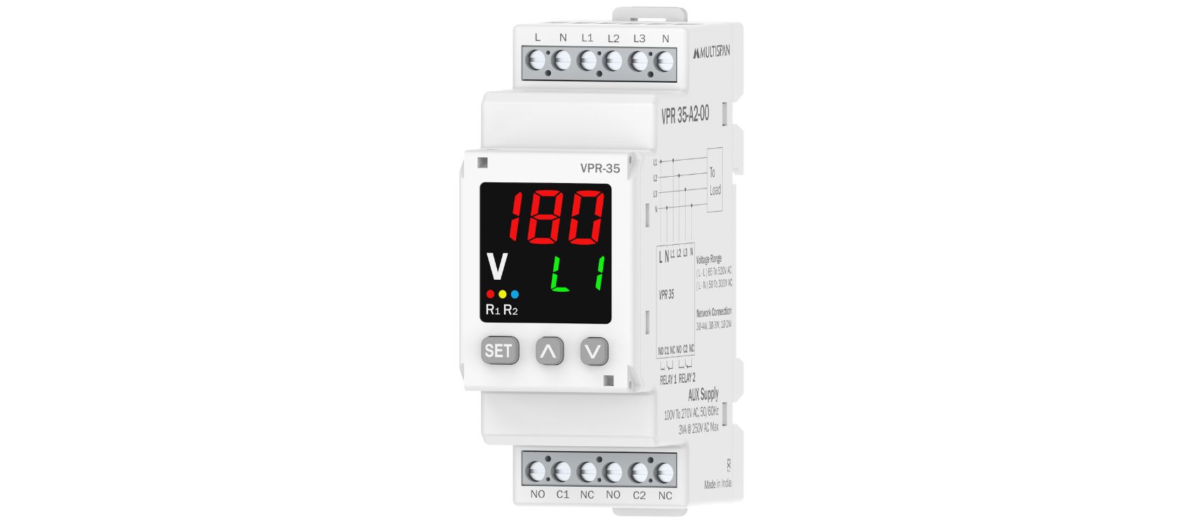 VPR-35 | Voltage Protection Relay- Digital Din Rail Mount
