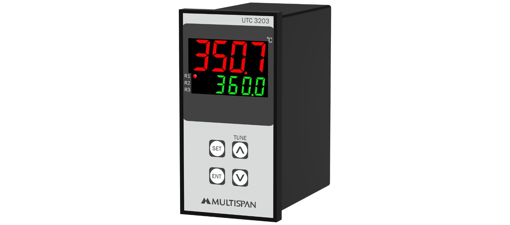 UTC-3203 | 4-Digit Dual Display Three Output PID Controller