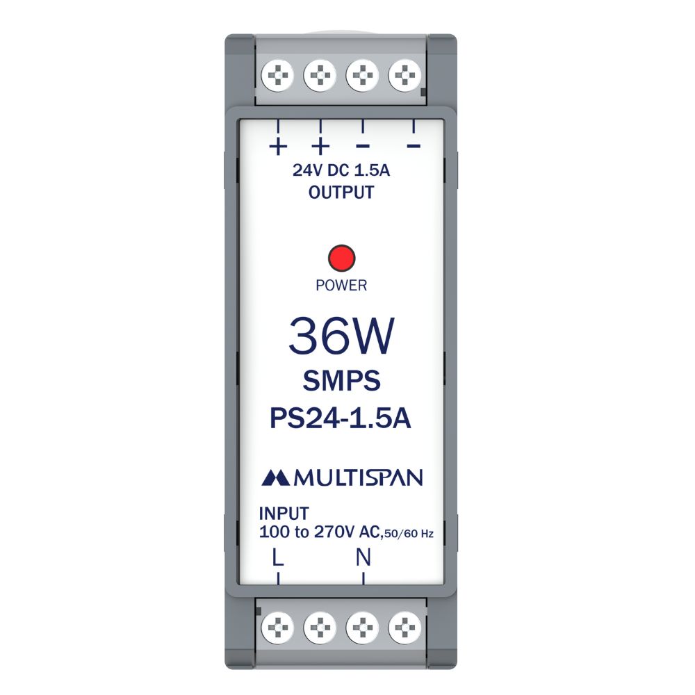 PS24-1.5A SMPS | 24VDC 1.5A Industrial Power Supply