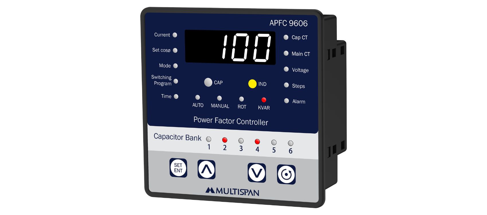 APFC-9606 | Automatic Power Factor Controller | Multispan