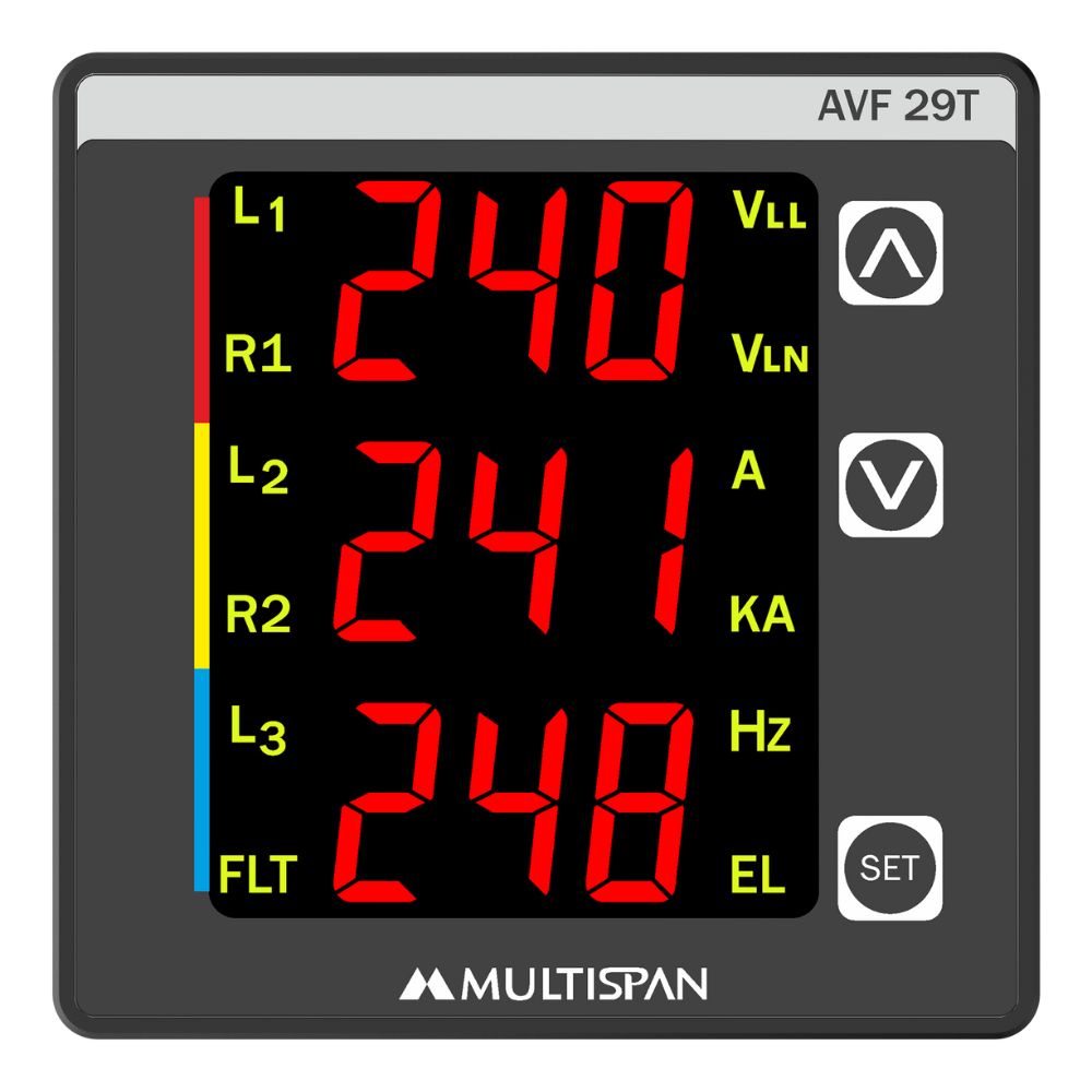 AVF-29T Meter | 3 Phase Power and Energy Meters | Multispan