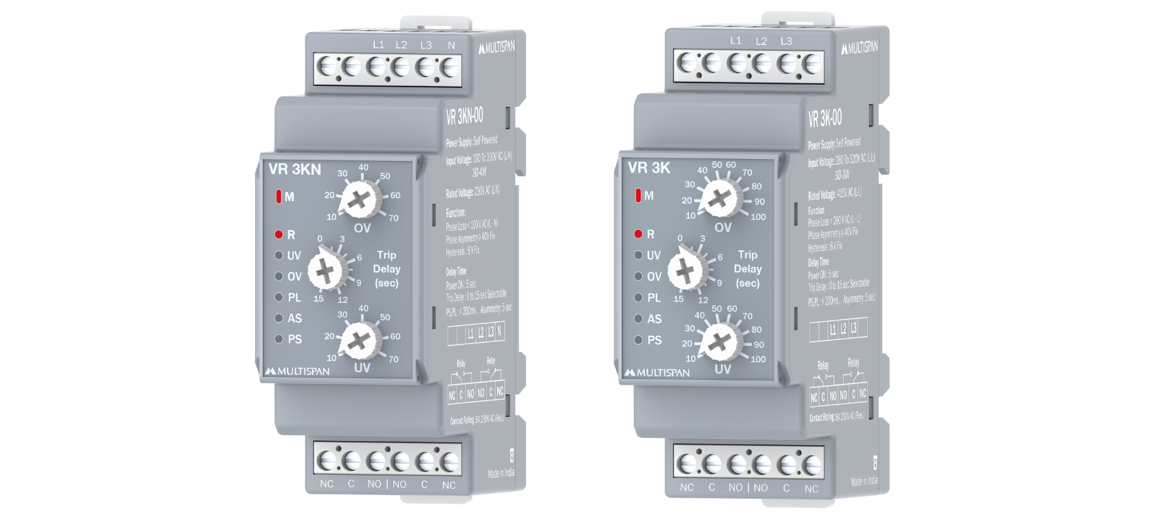 VR-3K Analog Voltage Protection Relay | Multispan
