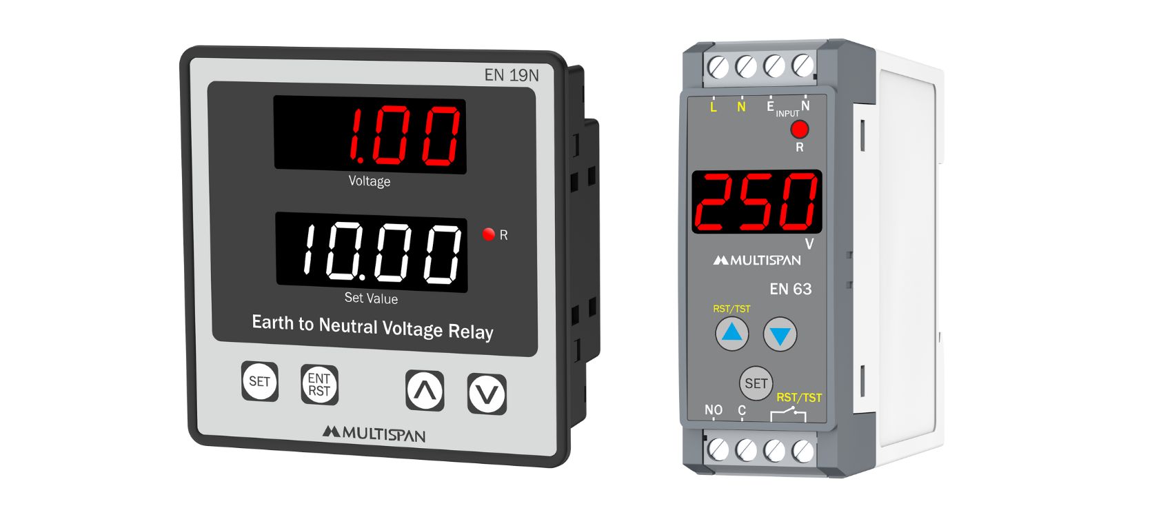 Elegant EN-19N Panel DIN Rail Mount Digital Display | Multispan