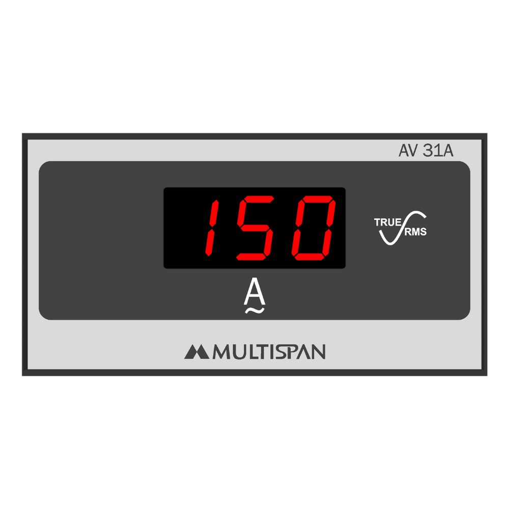 AV-31A | Digital 1Ø AC Panel Meter | Power & Energy Meter