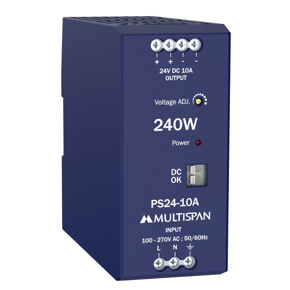 PS24-10A | Industrial Power Supplies 24VDC, 10A | SMPS