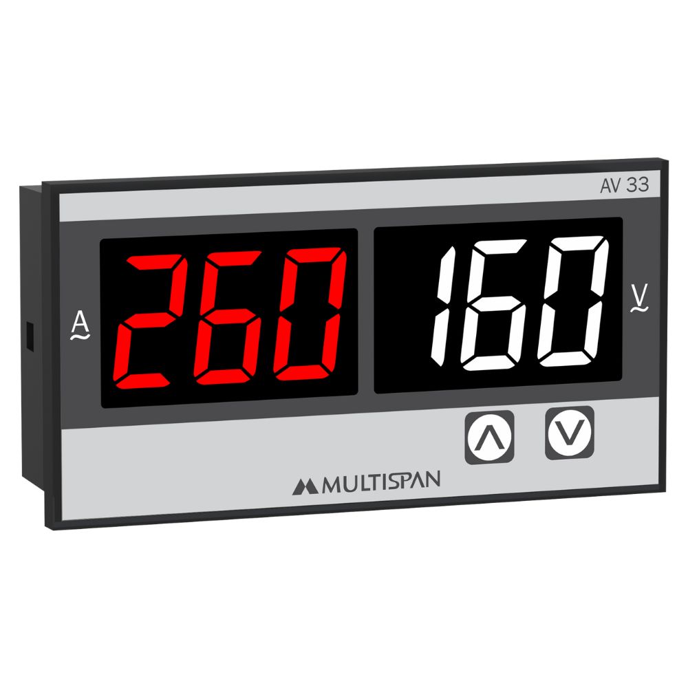 AV-33 | Ampere + Volt Combined Meter | Power & Energy Meter