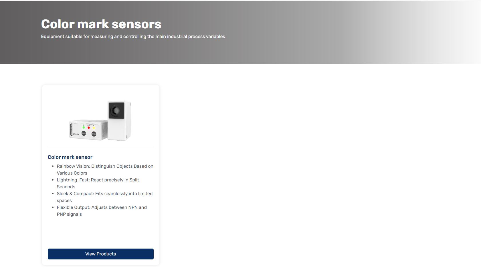 Color Mark Sensors | Programmable Counters | Multispan