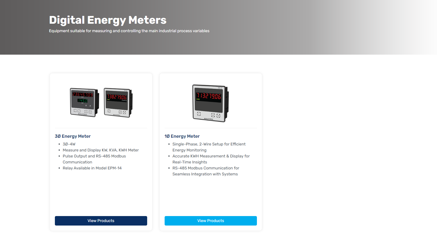 Digital Energy Meters | Power and Energy Meter | Multispan
