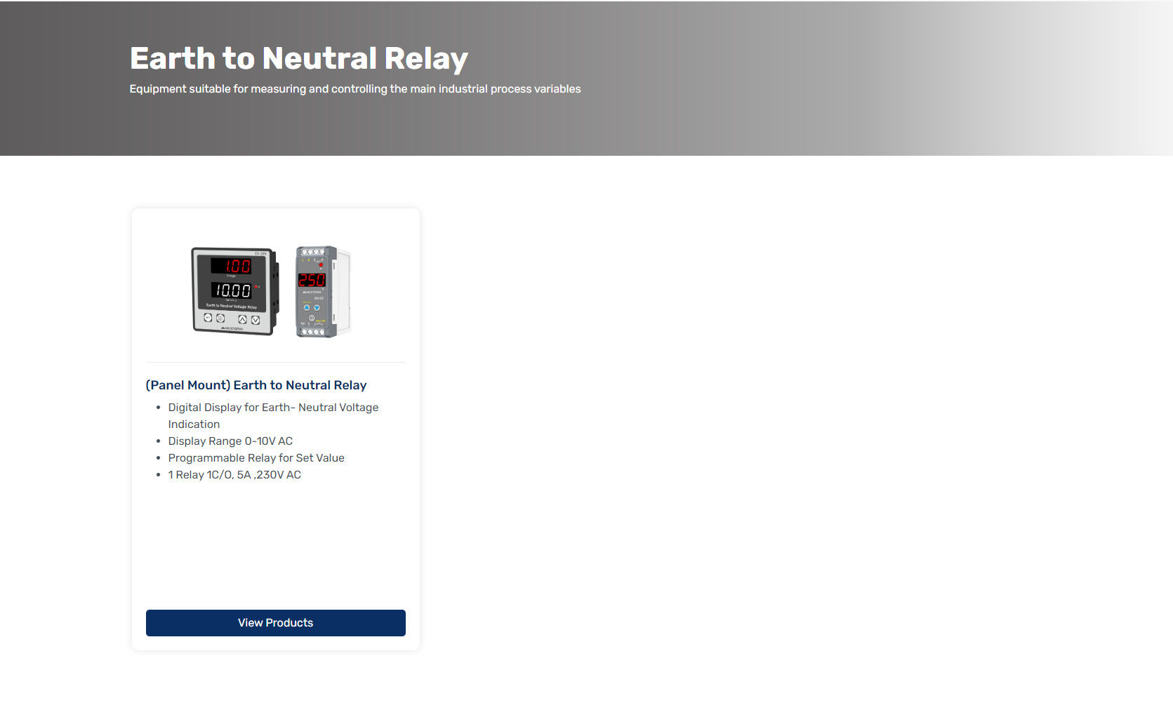 Earth to Neutral Relay | Protection Relays | Multispan