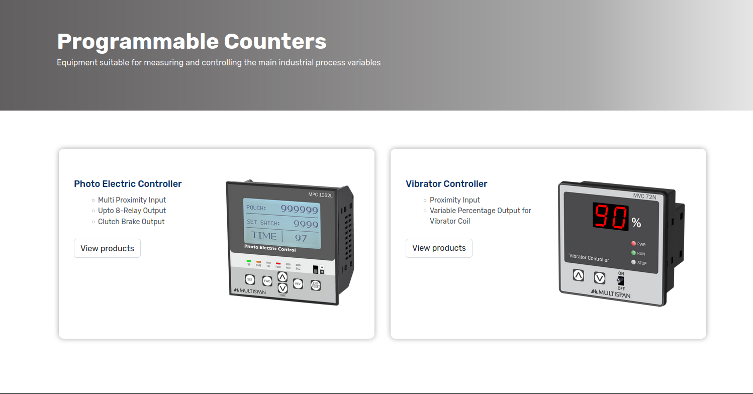 Programmable Counters - Multispan