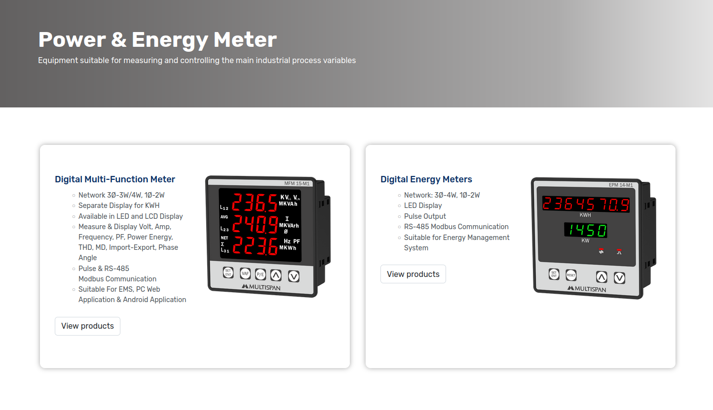 Power and Energy Meter - Multispan
