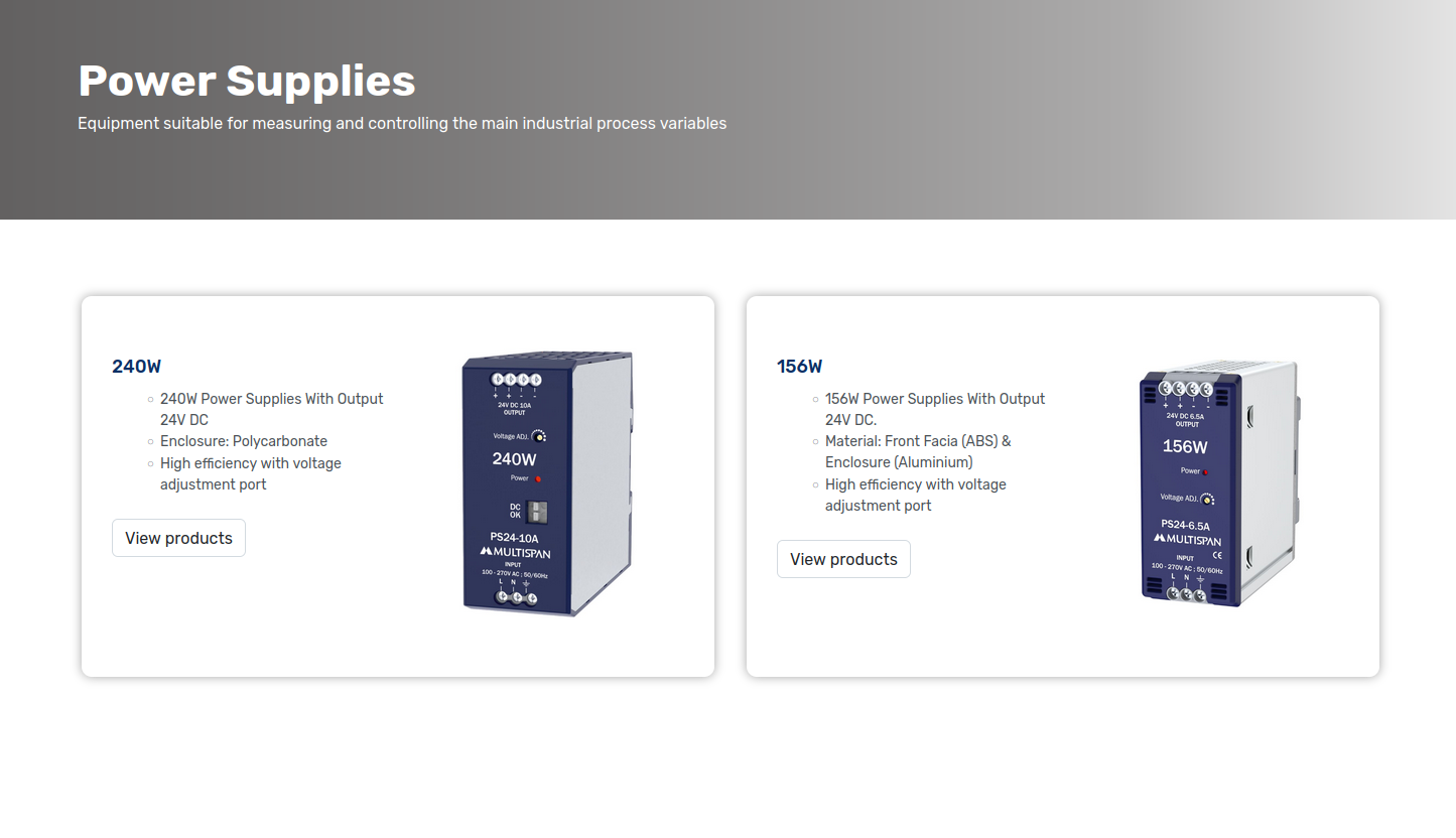 High-Quality SMPS Products - Multispan