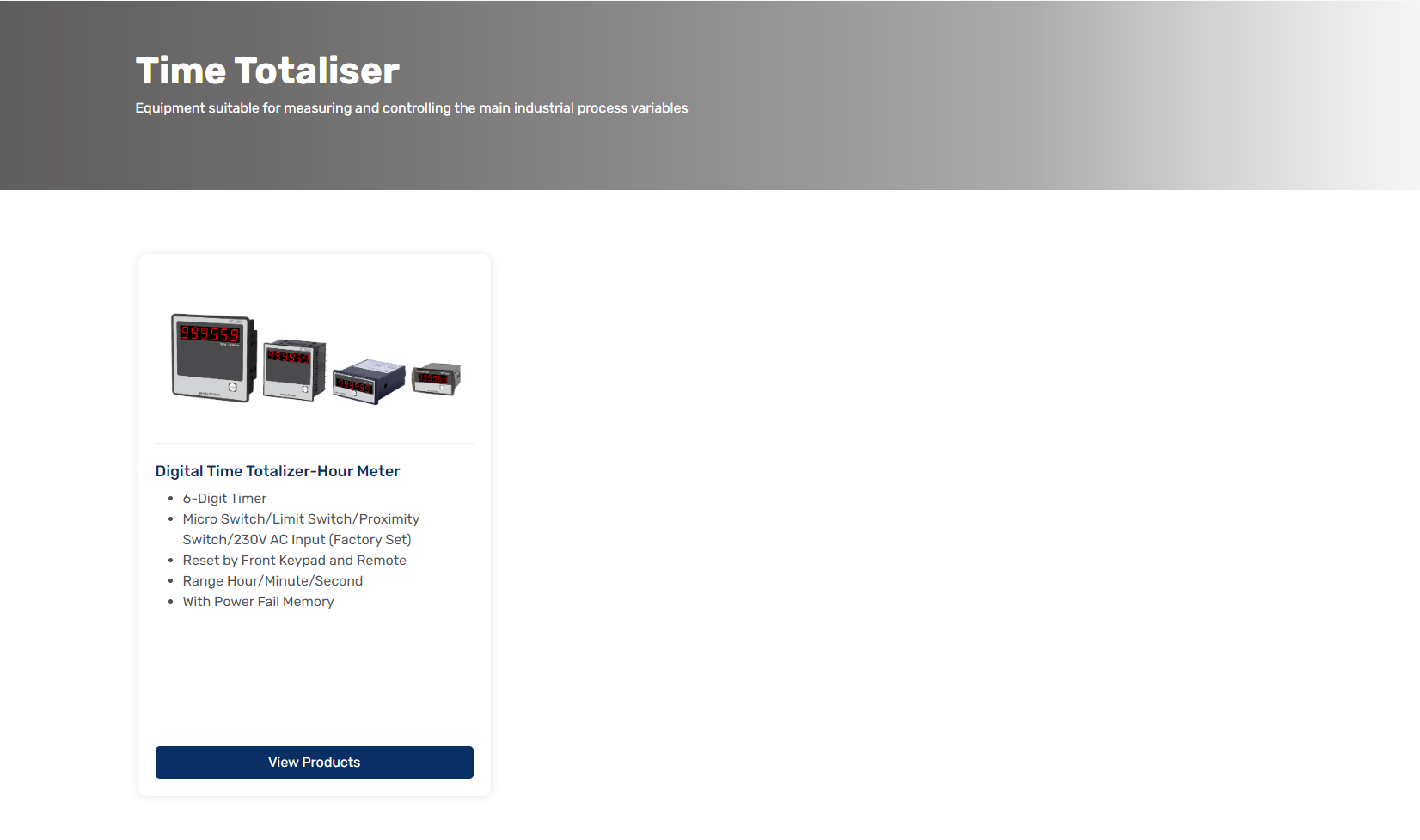Time Totaliser | Programmable Timers | MultiSpan