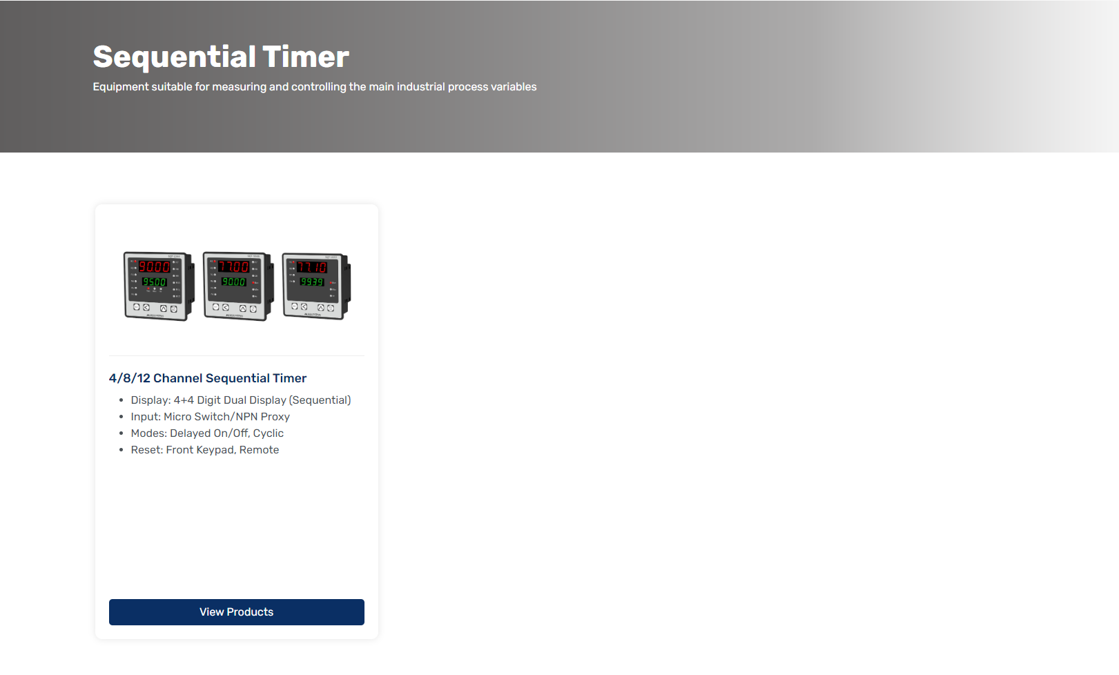 Programmable Sequential Timer | Multispan Programmable Sequential Timer | Multispan