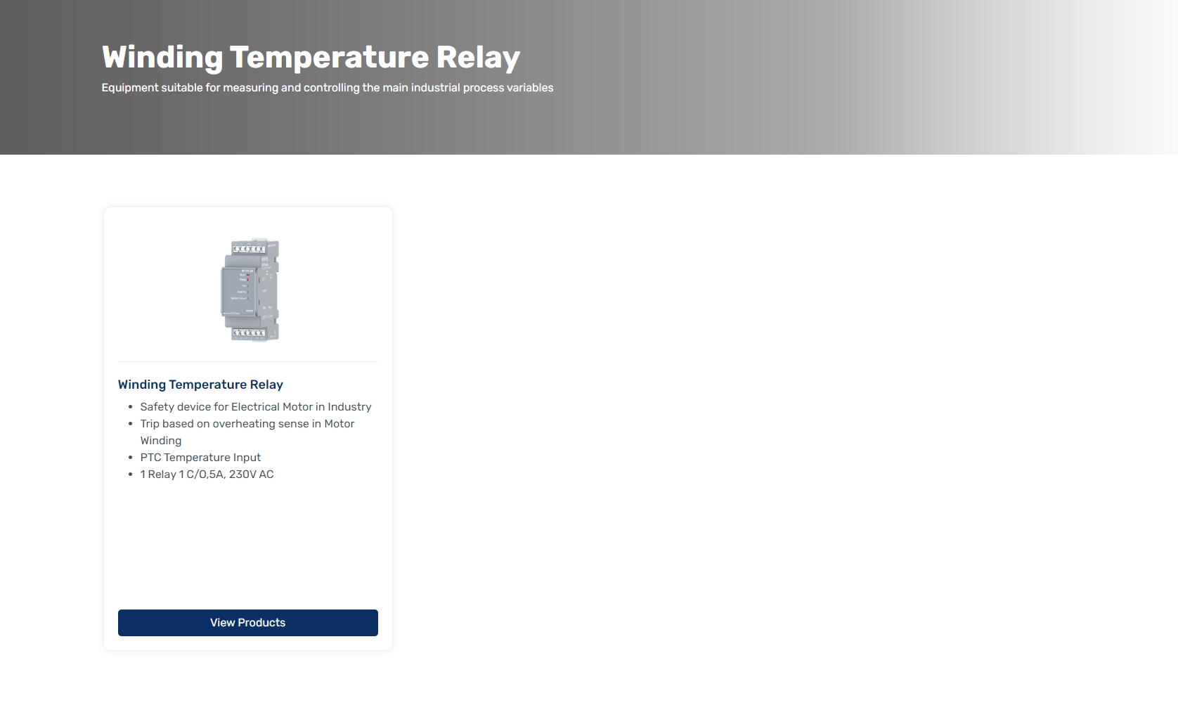 Winding Temperature Relay for Efficient Protection | Multispan